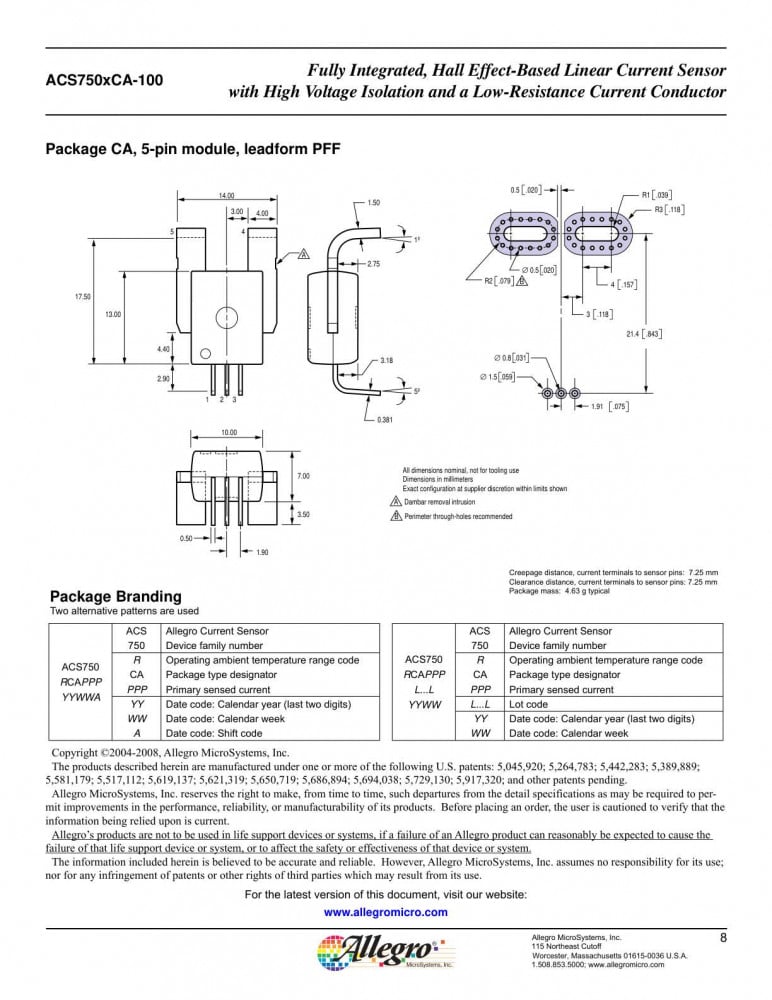 ACS750SCA-100 datasheet page 9