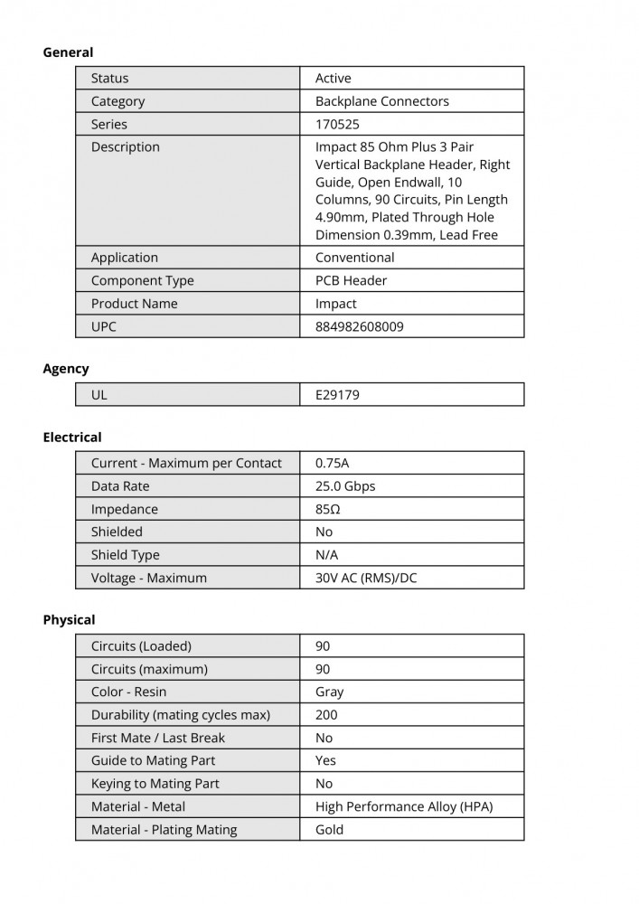 MOLEX 1705255107 technical document image 2