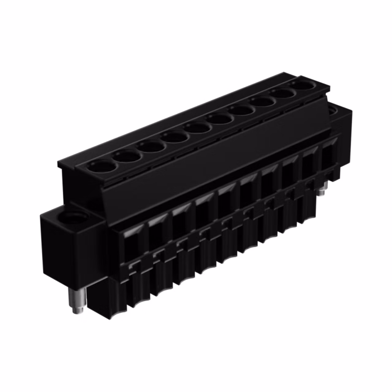3.81mm Pitch Eurostyle Vertical Plug, with Retention Screws, Rear Wire Entry, 10 Circuits for sale