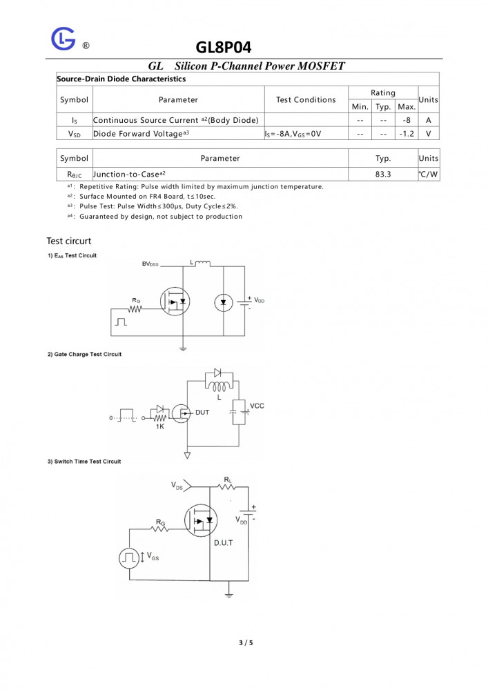 GL8P04 datasheet page 3