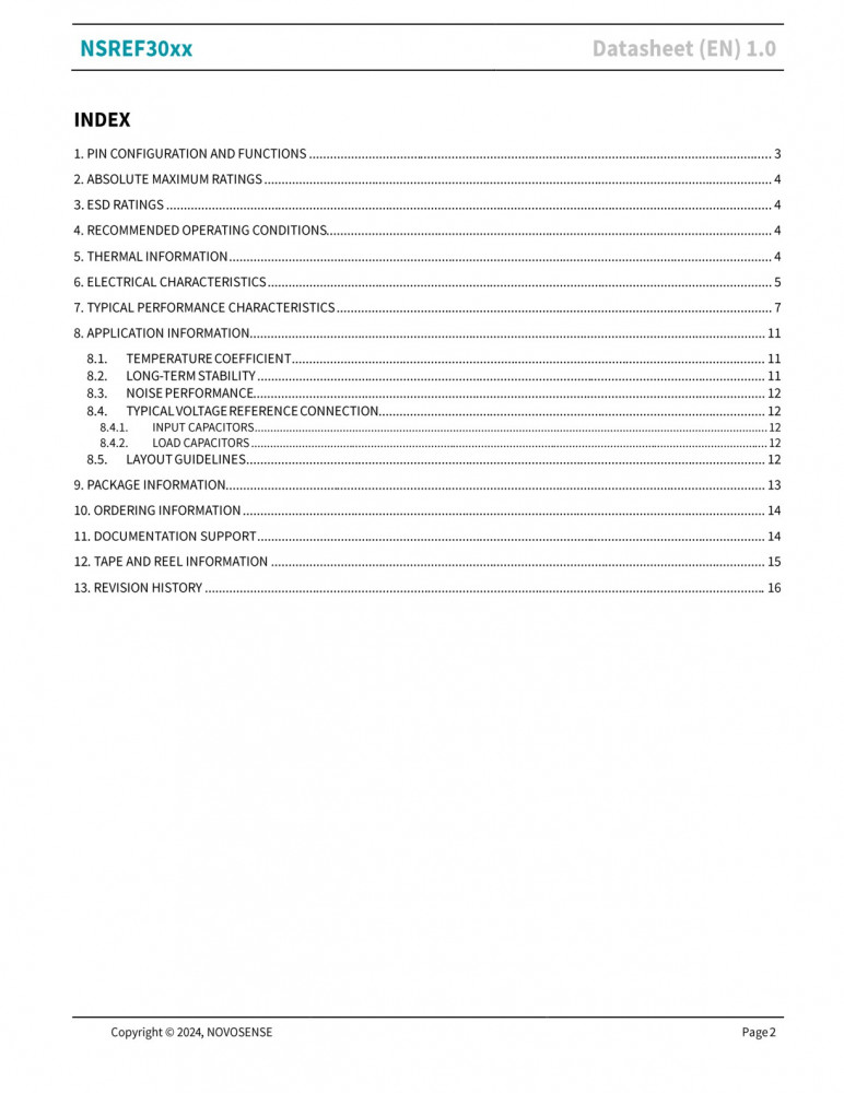 NSREF3012-DSTR datasheet page 2