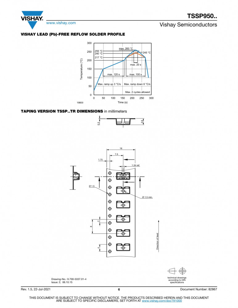 TSSP95056TR datasheet page 6