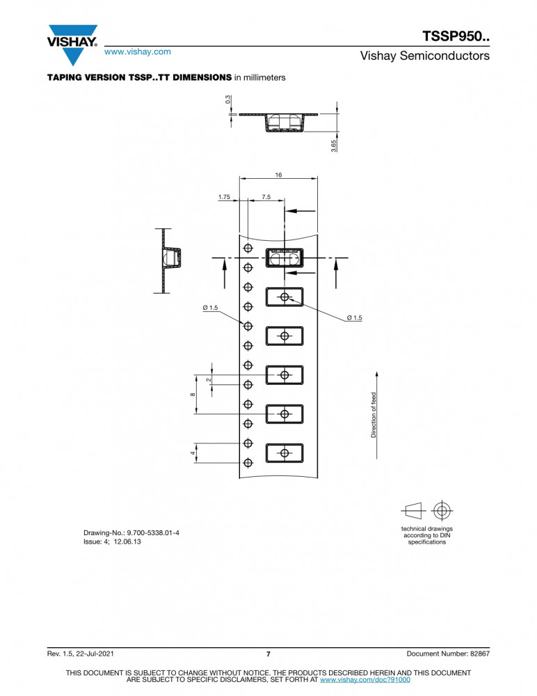 TSSP95056TR datasheet page 7