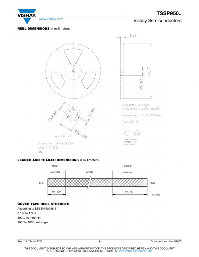 TSSP95056TR datasheet page 8