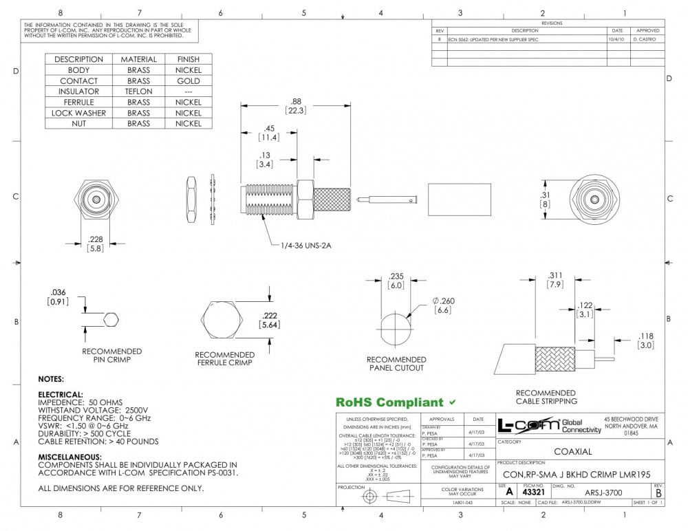 ARSJ-3700 technical document preview