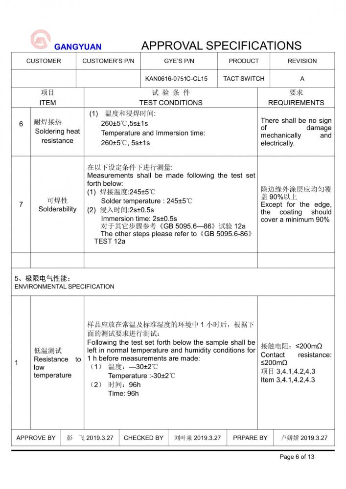 KAN0616-0751C-CL15 specification page 7