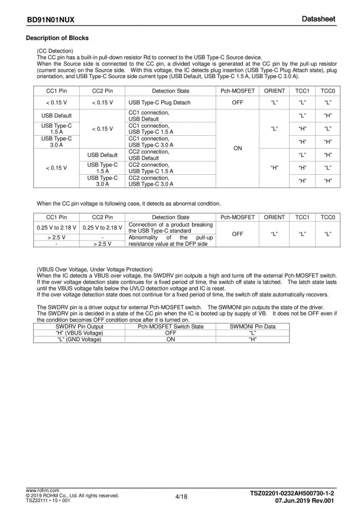 BD91N01NUX-E2 datasheet page 4