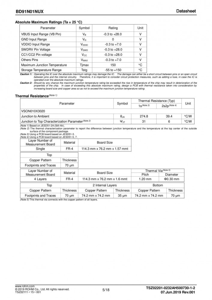 BD91N01NUX-E2 datasheet page 5