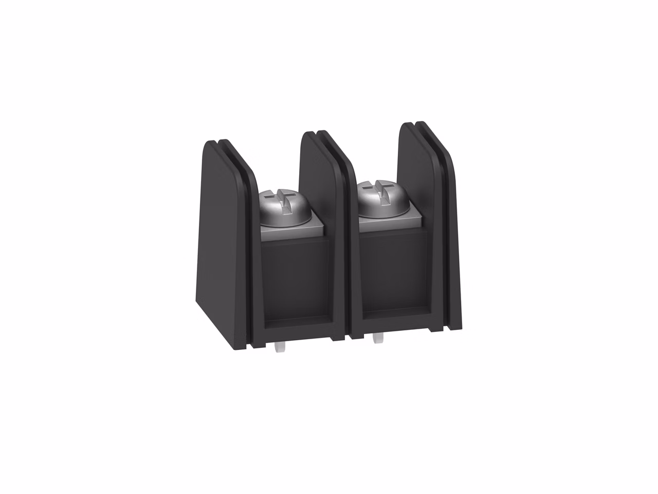 11.13mm Pitch, Single Row, Dual-Barrier Terminal Strip, without Mounting Ends, Black, 2 Circuits for sale
