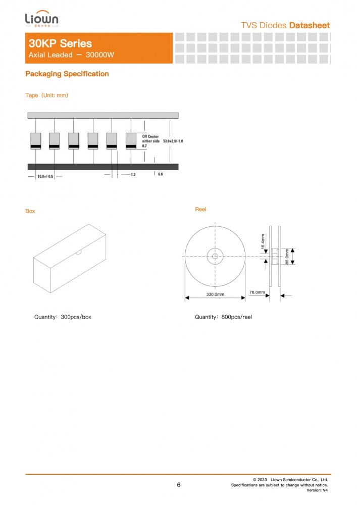 Liown 30KP series datasheet page 6