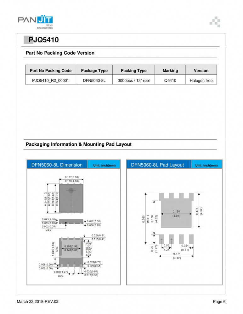 PJQ5410 datasheet page 6
