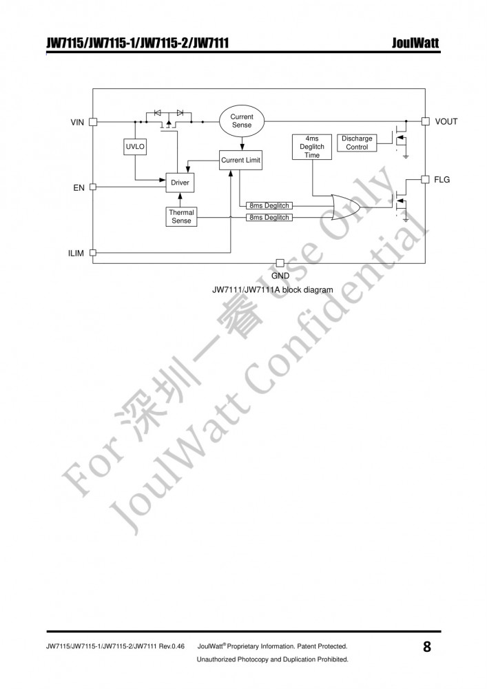 JW7115-2 datasheet page 8