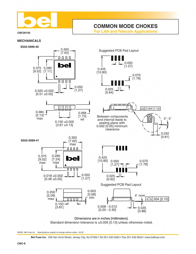 Bel Fuse document page 8