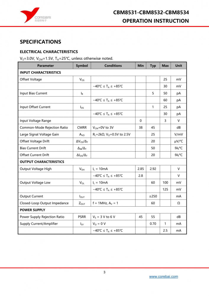 CBM8534 datasheet page 3