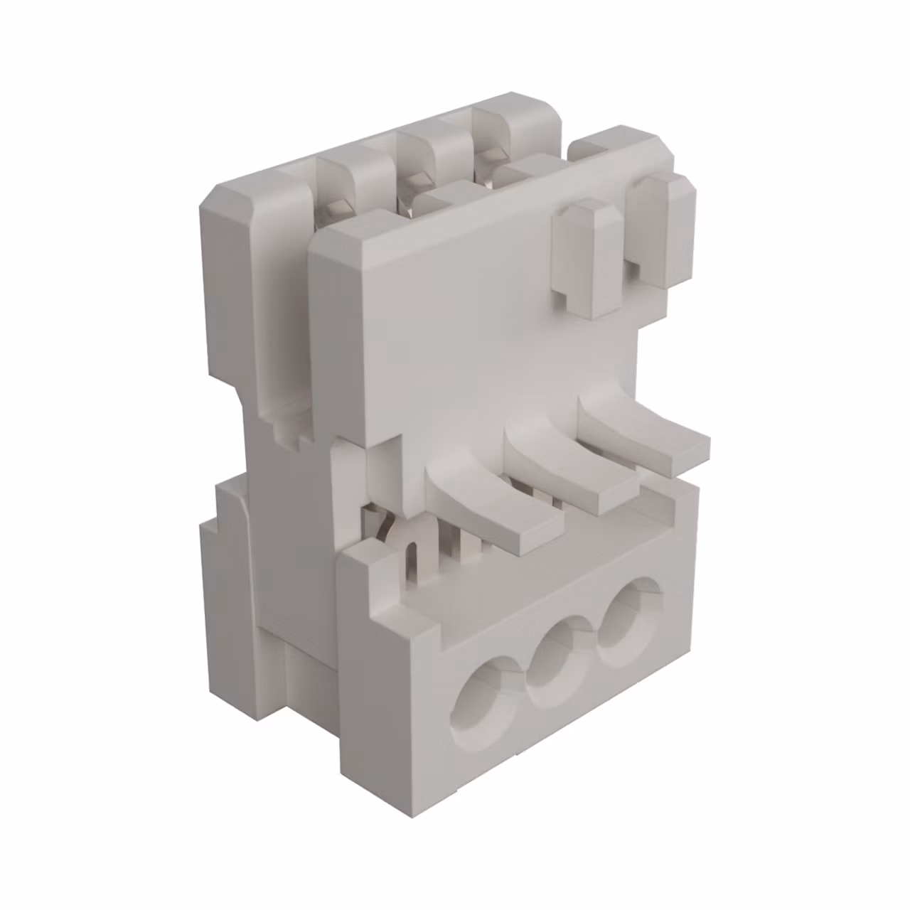 Appli-Mate RAST 2.5 Female Connector, 2.50mm Pitch, 3 Circuits, Positions A & B Removed, Open Endwalls for sale