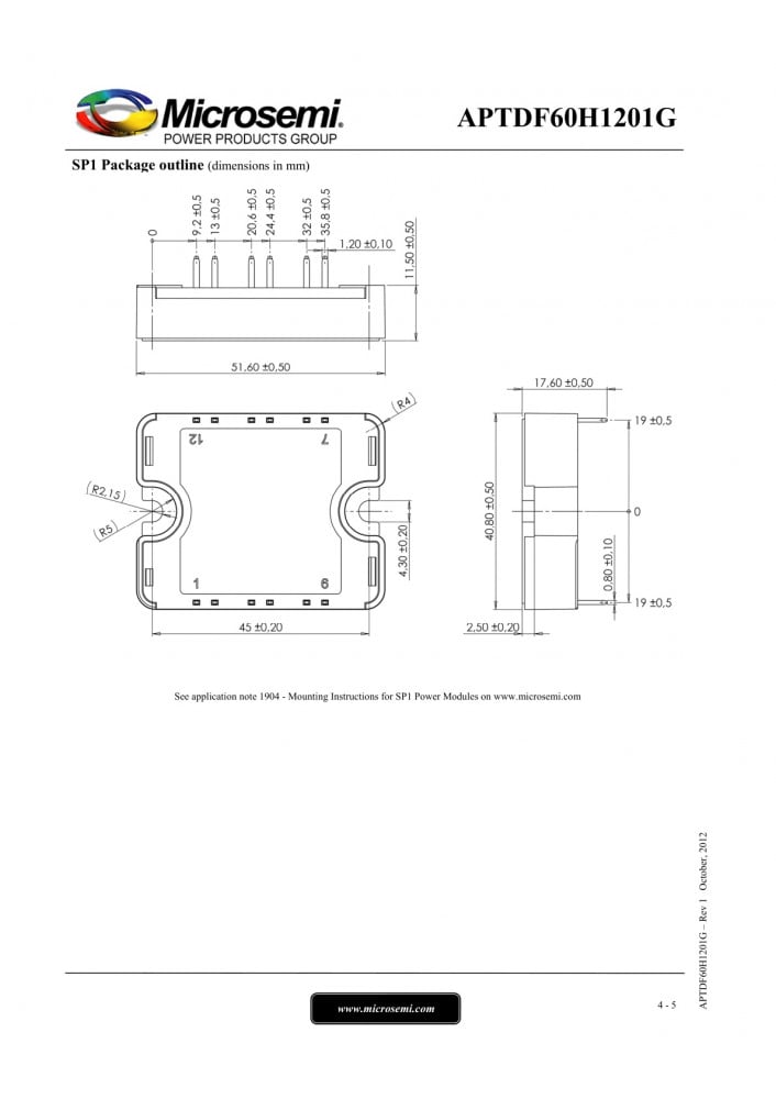 APTDF60H1201G datasheet page 4