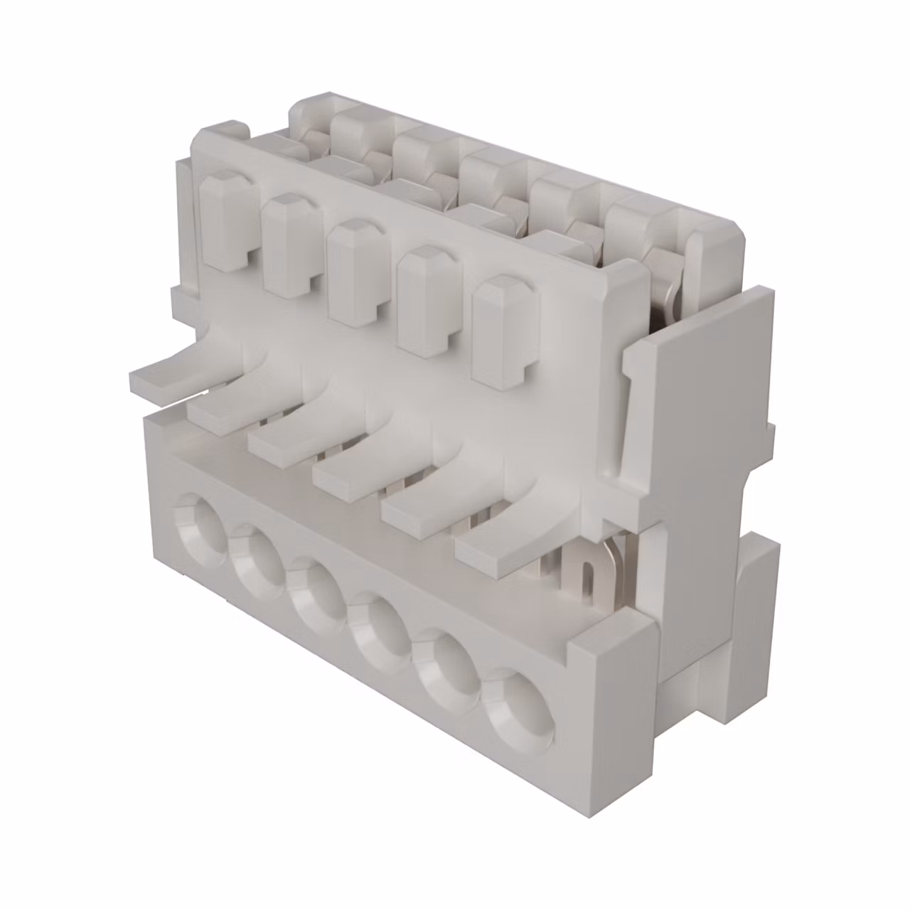 Appli-Mate RAST 2.5 IDT Housing, 2.50mm Pitch, with Side Latches, Female, 6 Circuits, Position Keys A & G Removed for sale
