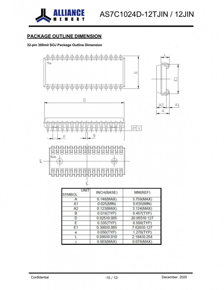 AS7C1024D datasheet page 10