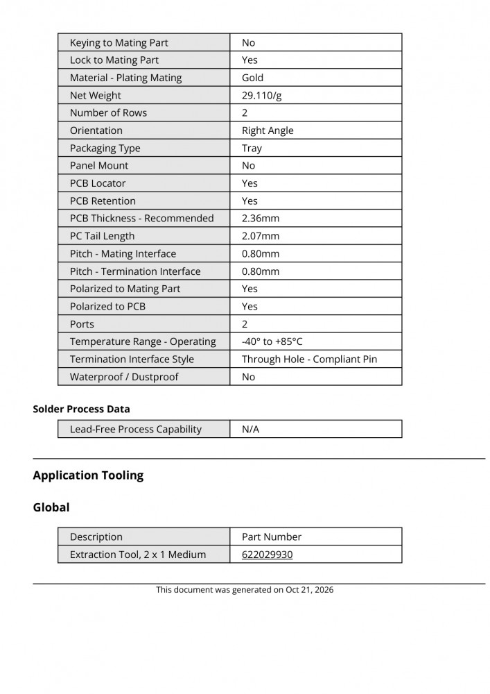 MOLEX 760905001 document image, page 3