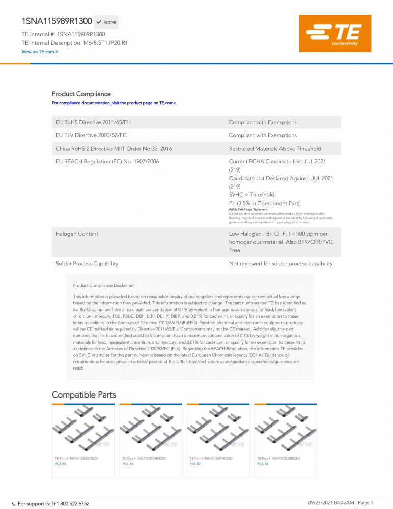 M6/8.ST1.IP20.R1 document preview, page 1