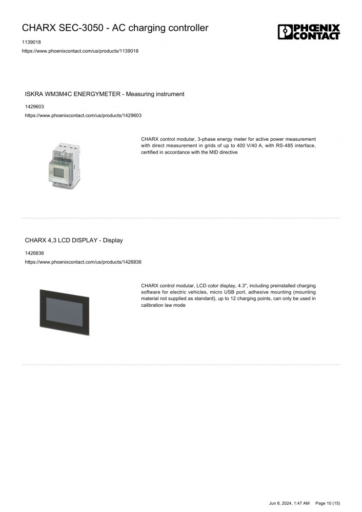 Phoenix Contact 1139018 technical document page 10
