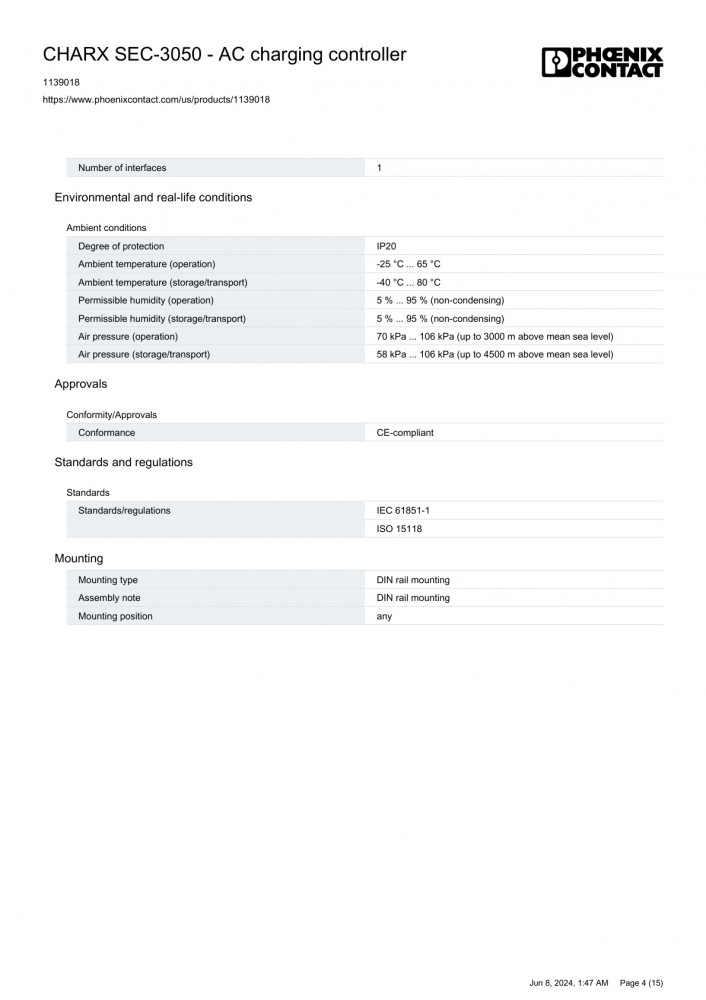 Phoenix Contact 1139018 technical document page 4