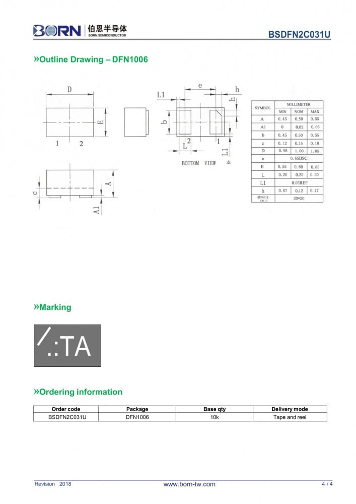 BSDFN2C031U datasheet page 4