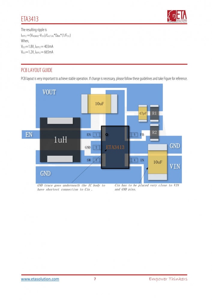ETA3413S2F datasheet page 7