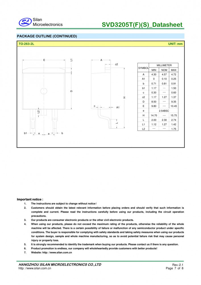 SVD3205T datasheet page 7
