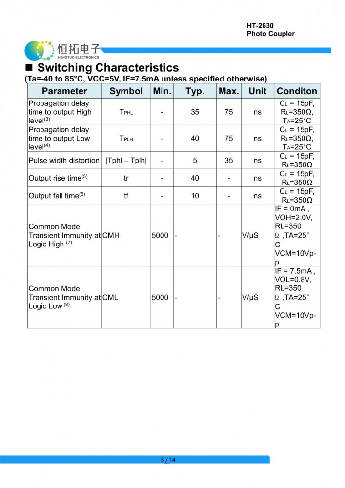 HT-2630 datasheet page 6