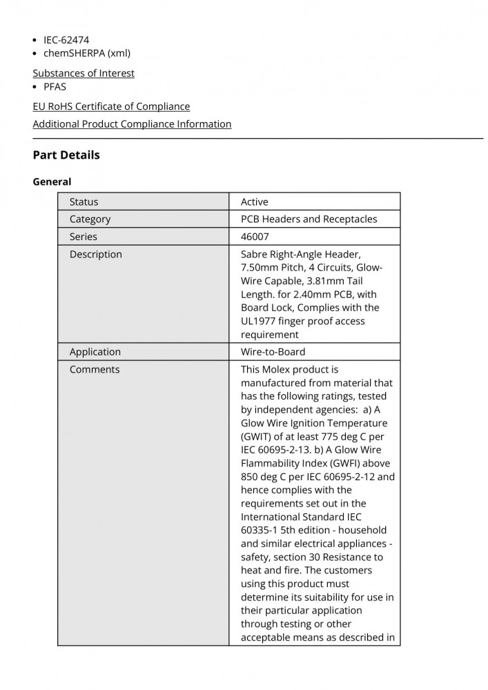 MOLEX 460075104 document preview, page 2