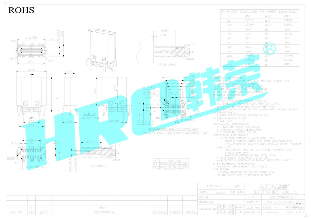 TYPE-C-31-M-07 technical drawing preview