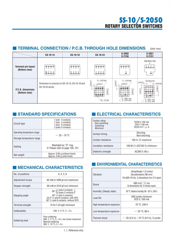 Nidec S-2050 datasheet page 3