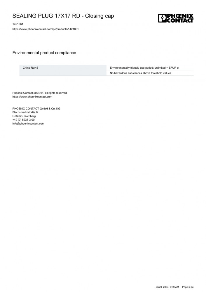 Phoenix Contact 1421861 product document page 5