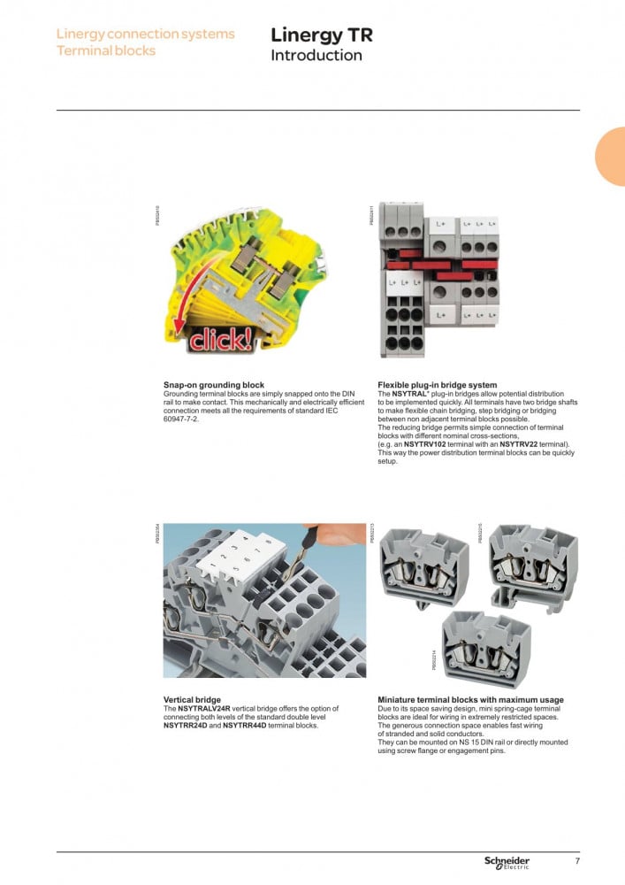 Schneider Linergy TR catalog page 7