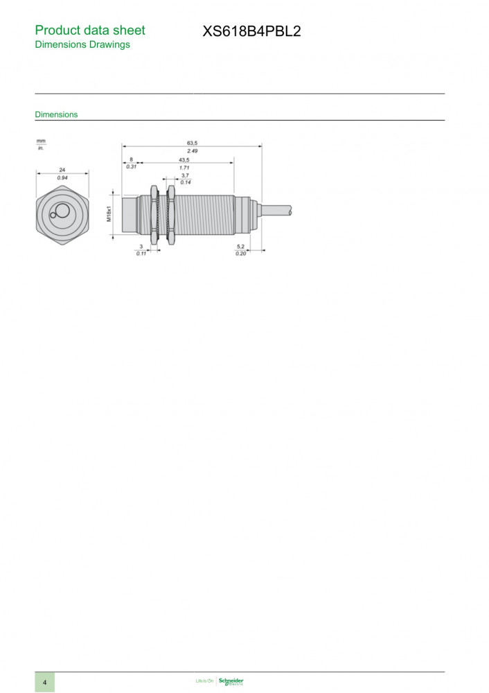 XS618B4PBL2 technical document page 4