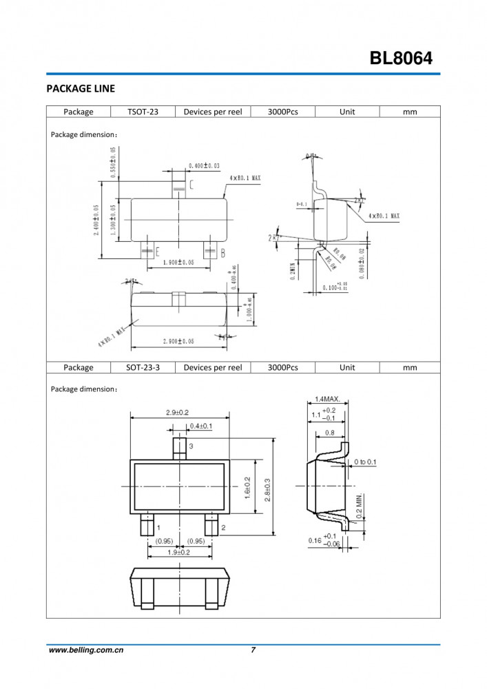 BL8064 datasheet page 7