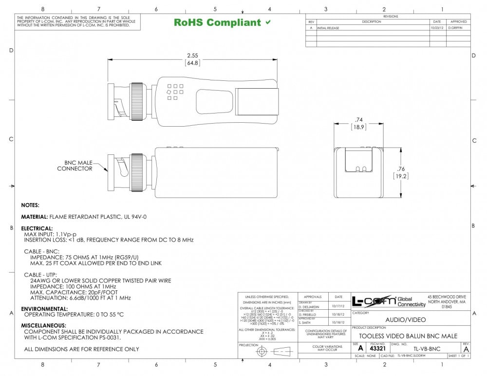 TL-VB-BNC technical document page