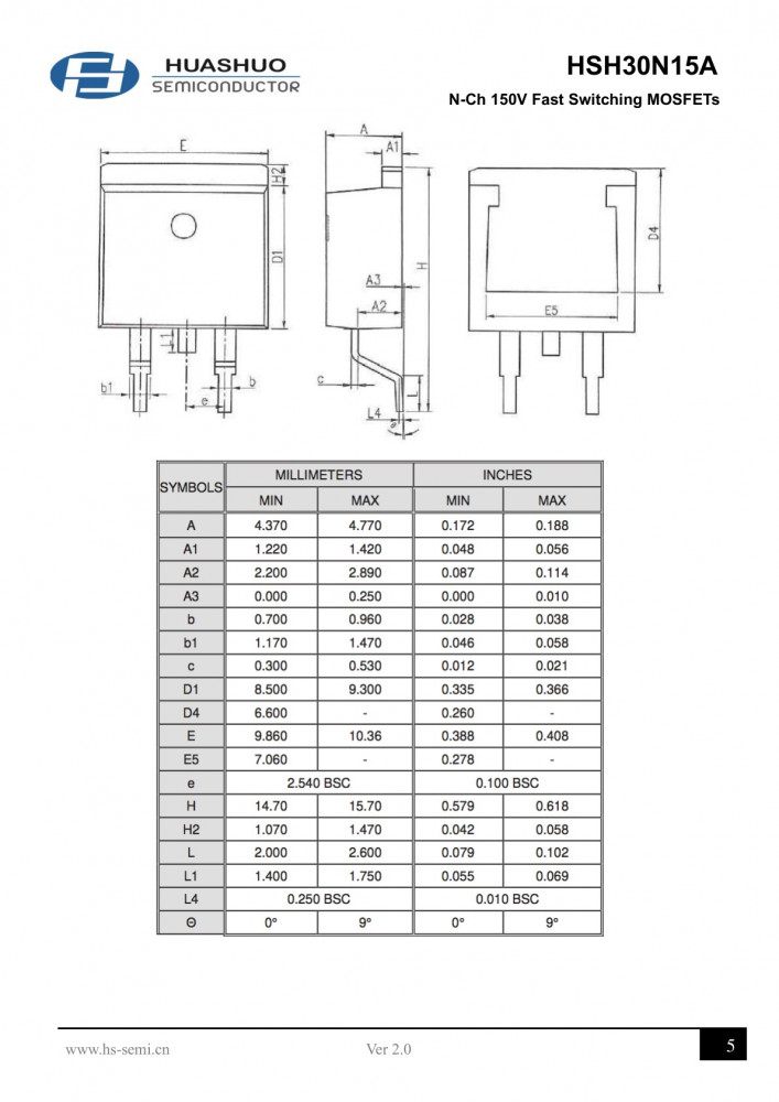 HSH30N15A datasheet page 5
