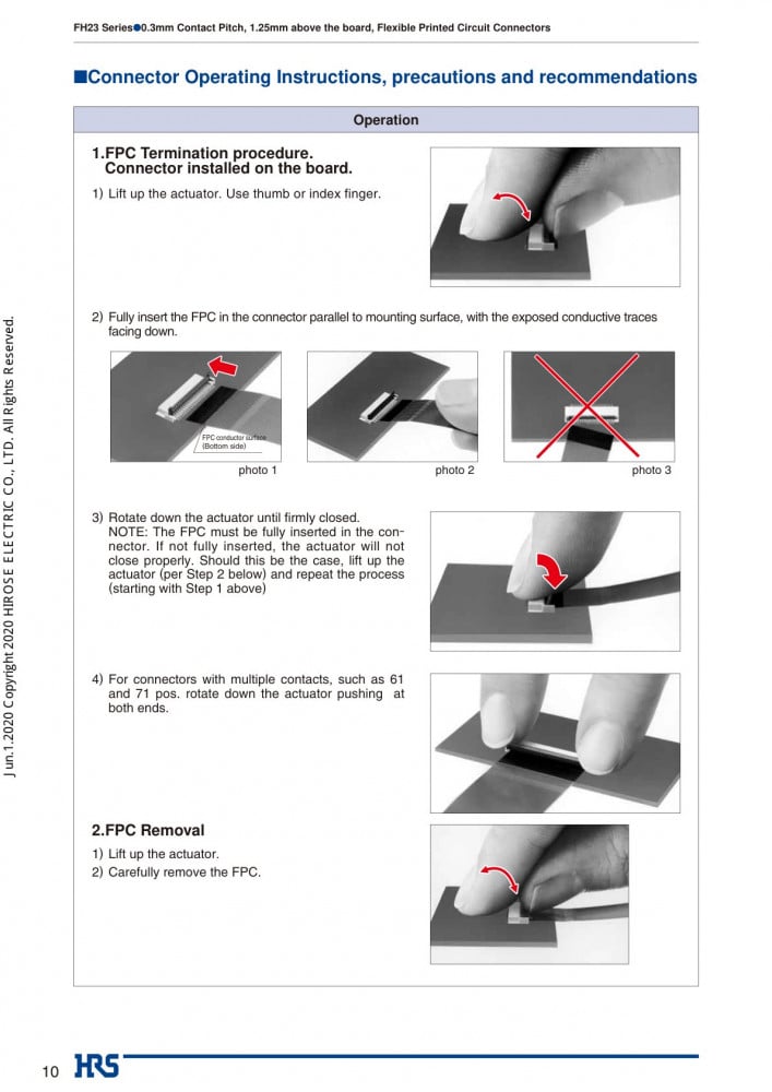 FH23 series datasheet page 10