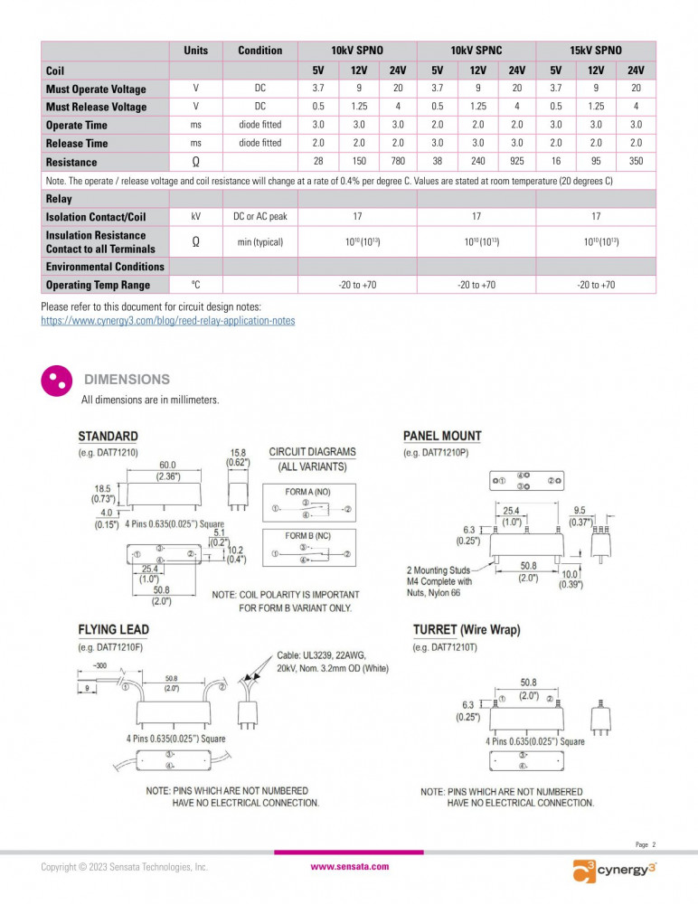 DBT72410F product document page 2