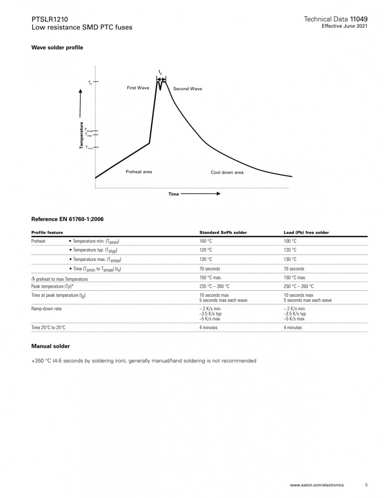 EATON PTSLR1210 datasheet page 5