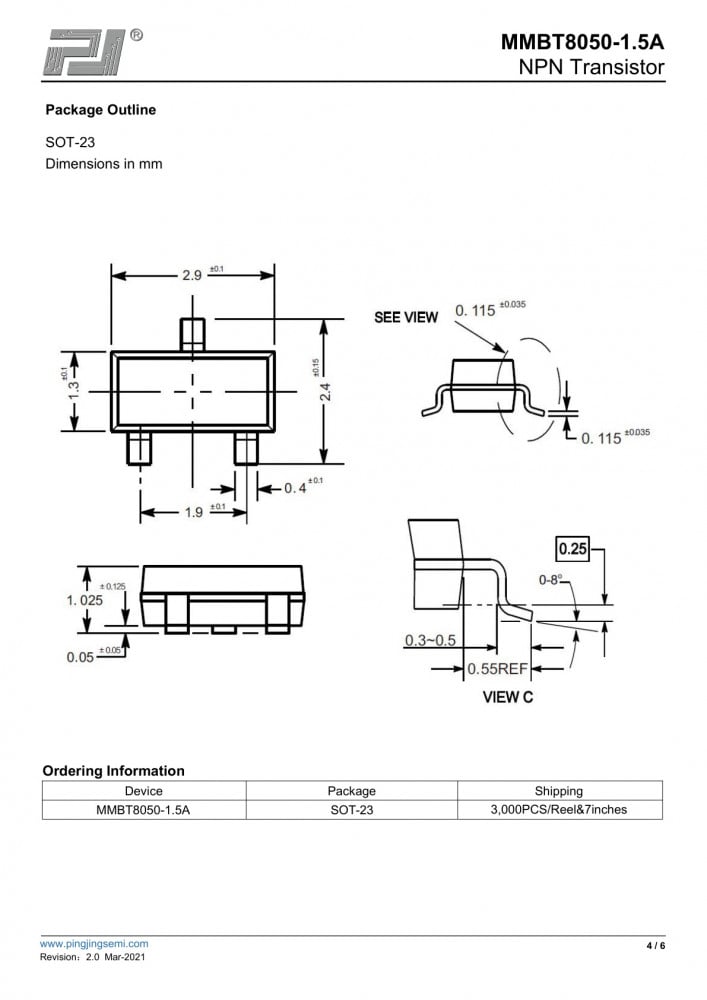 MMBT8050C-1.5A datasheet page 4
