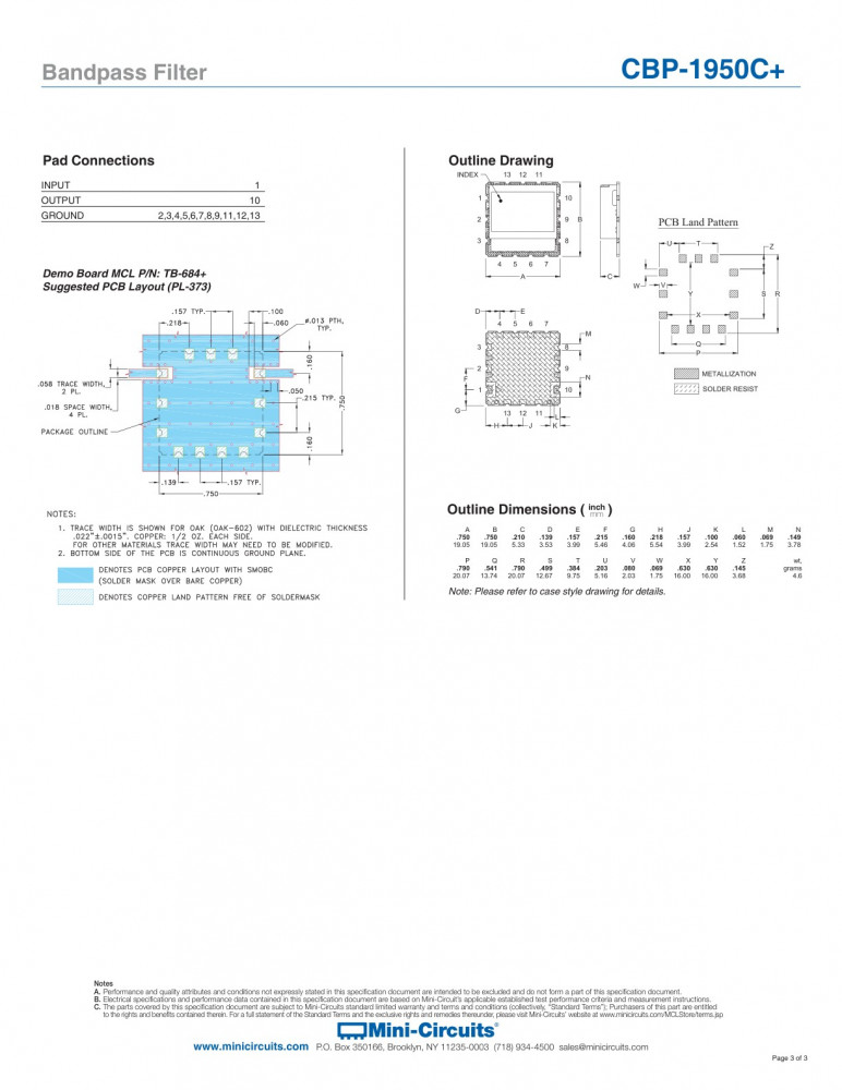 CBP-1950C+ technical document page 3