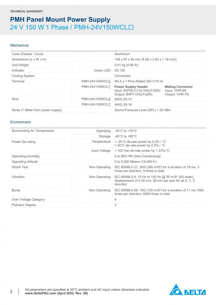 PMH-24V150WCLS datasheet page 3