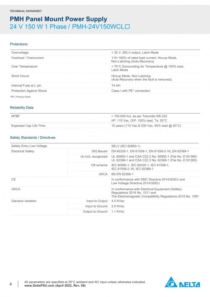 PMH-24V150WCLS datasheet page 4