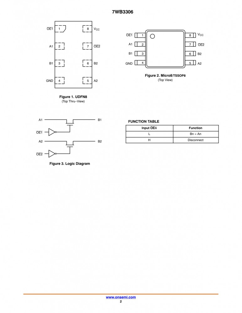 7WB3306 datasheet page 2