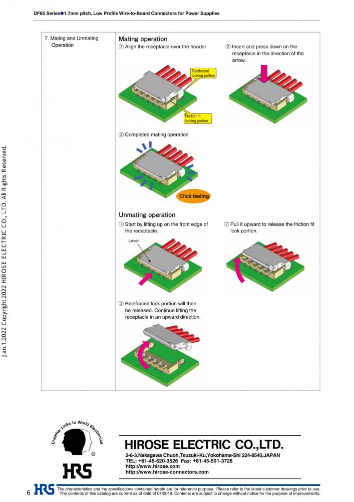 HRS DF65 datasheet page 6