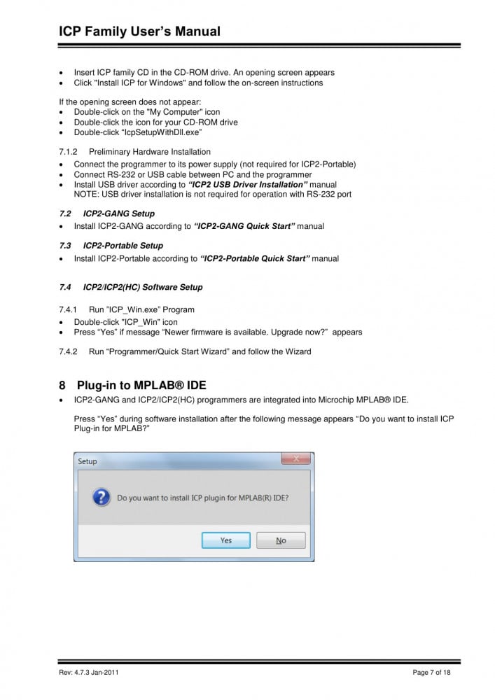 ICP family programmer manual page 7