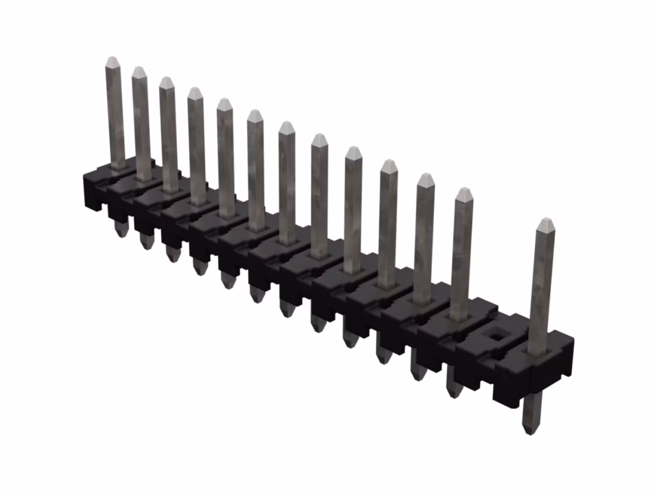 KK 396 Breakaway Header, Vertical, 14 Circuits, Circuit 2 Voided, Matte Tin (Sn) Plating, Pin Length 19.00mm (.750